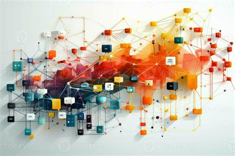 Dynamic Flow Data Network Generate AI Stock Photo At Vecteezy