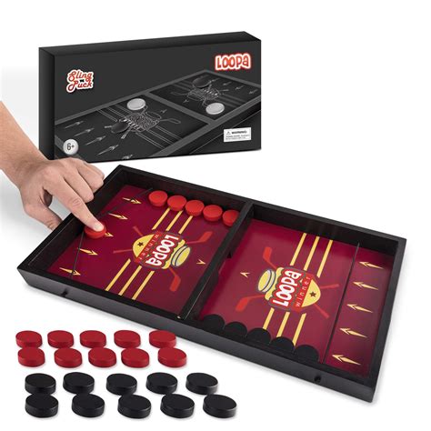 Buy Fast Sling Puck String Board Game By Loopa Wooden Sling Winner Desktop Battle Table Games