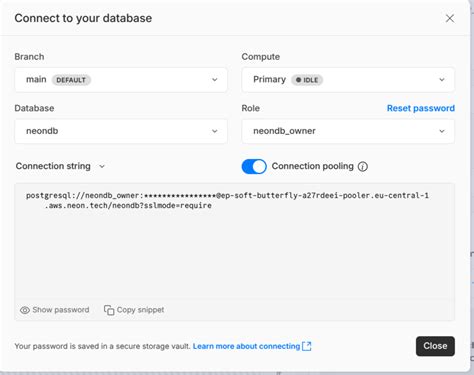 neon serverless postgresql connection guide dbconvert streams docs