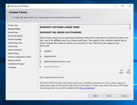 Install Ms Sql Server 2016