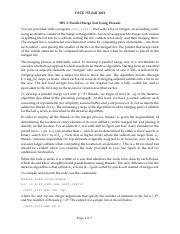 HW2 735 Revised Pdf CSCE 735 Fall 2021 HW 2 Parallel Merge Sort