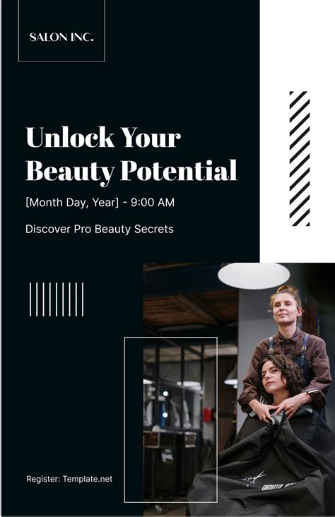 Free Salon Workshop Poster Template To Edit Online