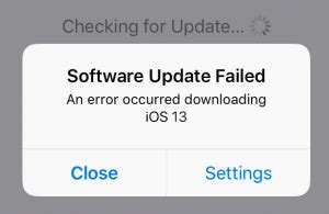 Software Update Failed IOS IPadOS Fix MacReports