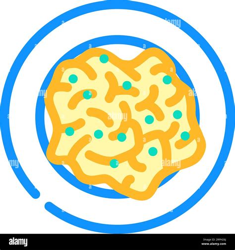 Egg Scramble Color Icon Vector Illustration Stock Vector Image And Art