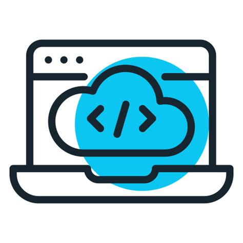 Cloud Coding Generic Color Lineal Color Icon