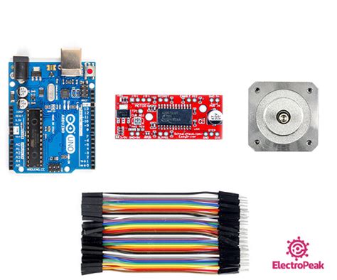 آموزش راه اندازی درایور استپر موتور A3967 Easydriver با آردوینو کافه ربات