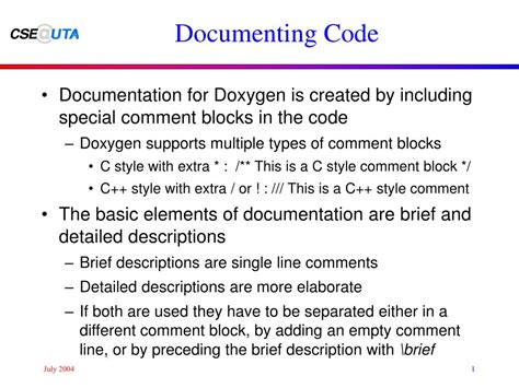 PPT Doxygen A Code Documentation System PowerPoint Presentation Free Download ID