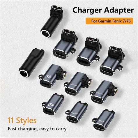Jual USB Charger Type C Micro USB Lightning IOS Adapter Watch Charging Converter For Garmin