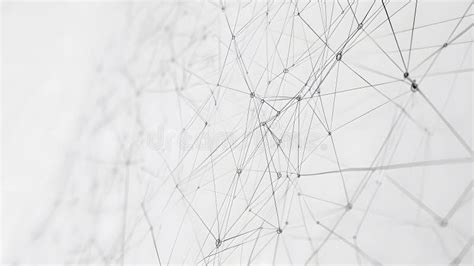 Abstract Network Connection Lines Plexus White Royalty Free Image Stock