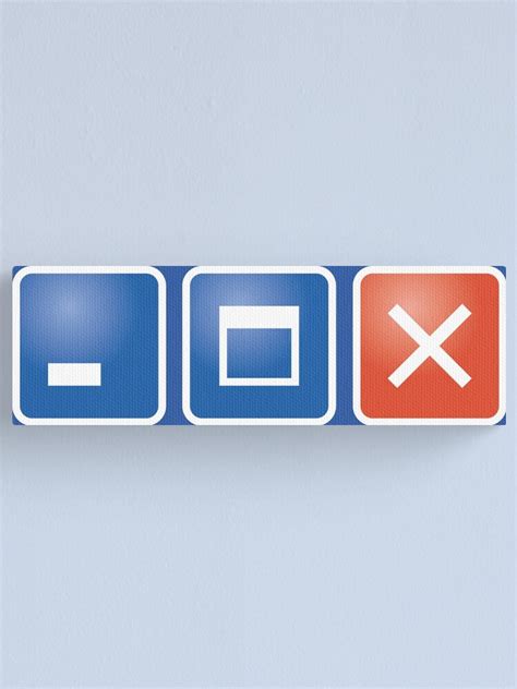 Windows Xp Minimize Maximize And Close Buttons Canvas Print For Sale