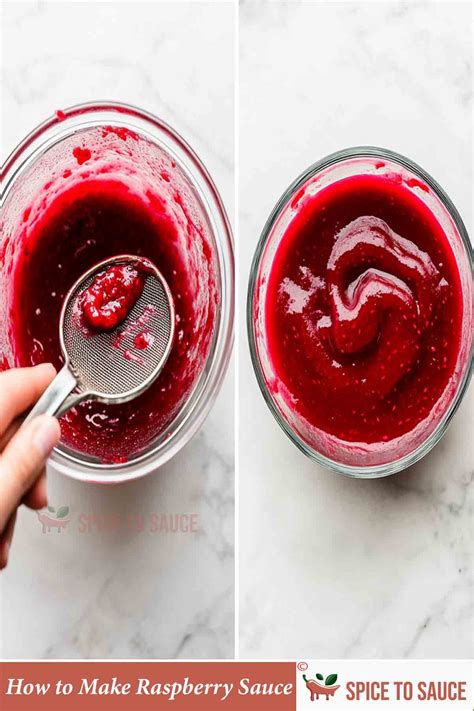 Rich And Tangy Raspberry Sauce With Lemon Zest