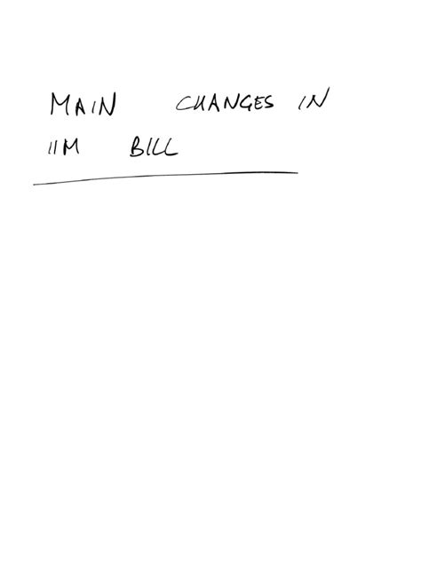 Iim Bill Summary Notes Pdf