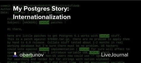 oleg bartunov my postgres story internationalization r hypeurls