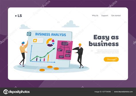 data analysis project management landing page template tiny business