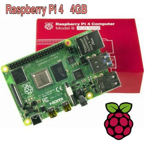 Raspberry Pi4 รุ่น B 4gb บอร์ดสำหรับพัฒนาโปรแกรม Python และพัฒนาระบบควบคุมอัจริยะ Shopee Thailand