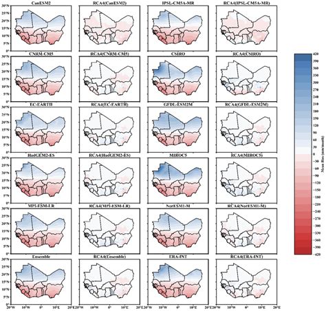 The Spatial Pattern Of Temporal Rainfall Mean Bias Considering The Download Scientific Diagram