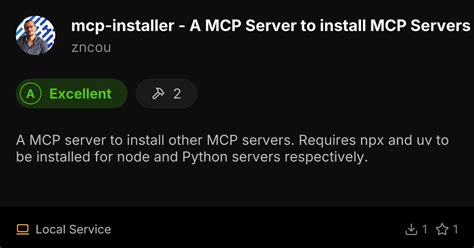 Mcp Installer A Mcp Server To Inst · Lobehub