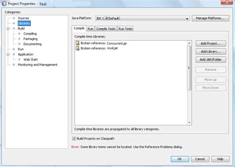 Java Solutions Netbeans One Or More Project Resources Could Not Be Found