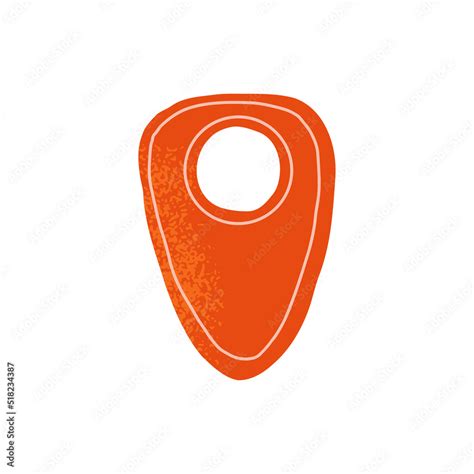 Coordinates Location Point Gps Doodle Drawing Icon Pinpoint Of Place Destination Geo Position