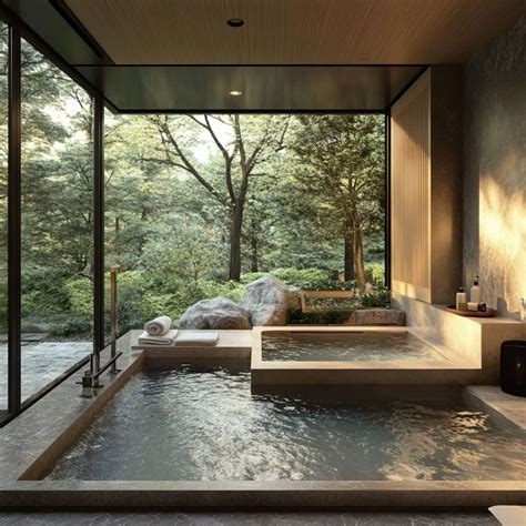 Onsen Bathhouse Japanese Onsen Bath Onsen Design Japanese Bath House Design
