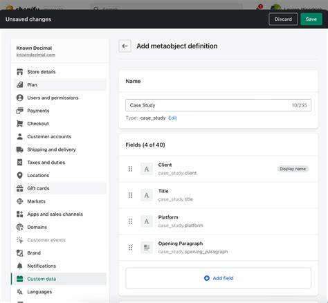 The Joy Of Metaobjects Custom Cms Known Decimal