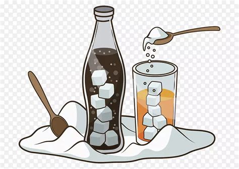 手绘插图加冰汽水冒气泡PNG图片素材下载 图片编号qmjwjdmy 免抠素材网