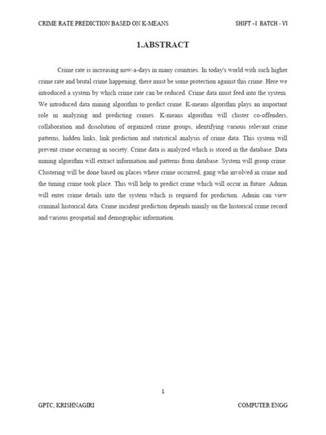 Crime Rate Prediction Based On K Means 3 Pdf World Wide Web
