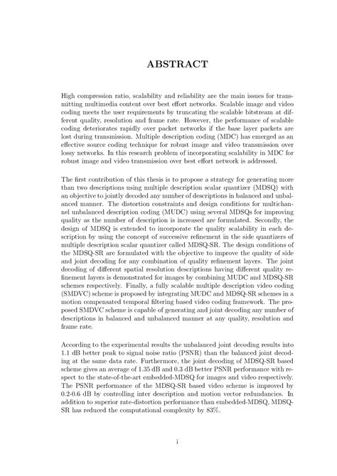 Content Scalability In Multiple Description Image And Video Coding Eurasip