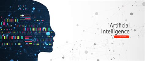 인공지능 남자의 실루엣과 기술적 배경 빅 데이터 개념 기계 사이버 마인드 Cpu에 대한 스톡 벡터 아트 및 기타 이미지 Cpu It 지원 가상현실 Istock