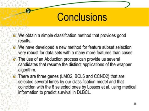Application Of A Selective Gaussian Naïve Bayes Model For Diffuse Large B Cell Lymphoma