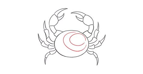 آموزش کشیدن نقاشی خرچنگ بامزه ساده، قدم به قدم و تصویری