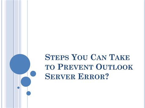 Ppt Outlook Cannot Connect To Server Powerpoint Presentation Free Download Id