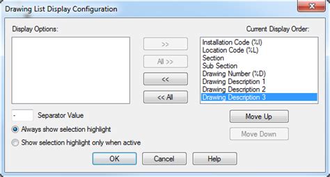 Solved Drawing List Display Configuration Autodesk Community
