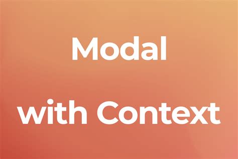 React Context를 이용한 Modal
