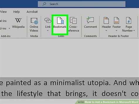 Ways To Add A Bookmark In Microsoft Word WikiHow