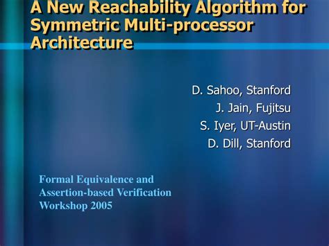 Ppt A New Reachability Algorithm For Symmetric Multi Processor Architecture Powerpoint