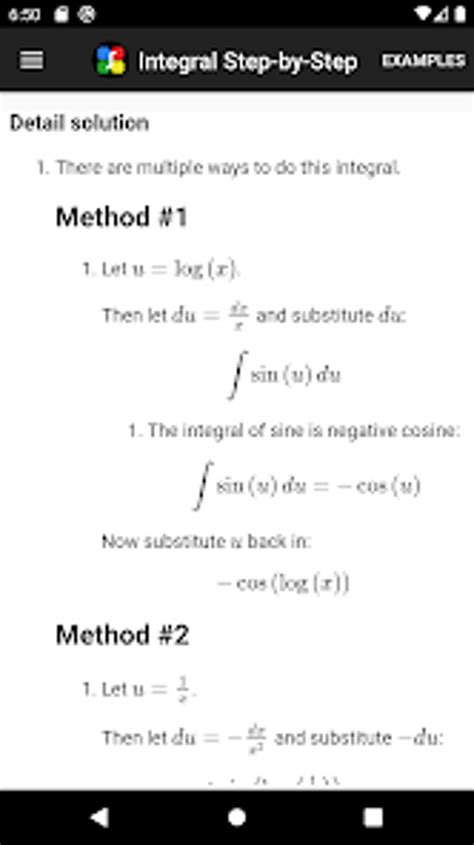 Integral Step By Step Calc For Android Download