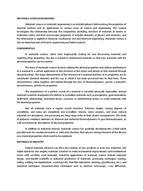Materials Science Engineering Pdf Materials Science Alloy