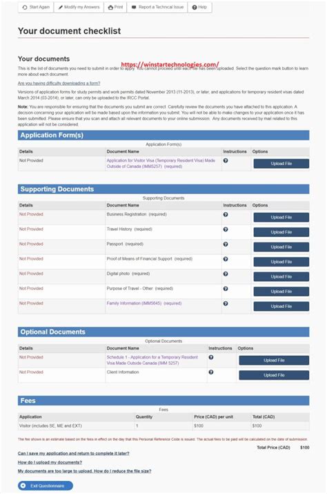 Canada Visitor Visa Online Application Apply For Canadian Visa