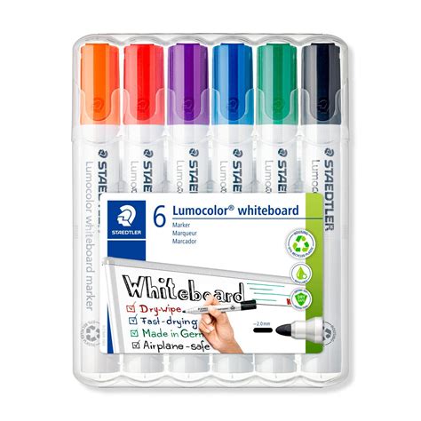 Staedtler Lumocolor Set 6 Rotuladores Marcadores Para Pizarra Blanca Colores Surtidos Leroy