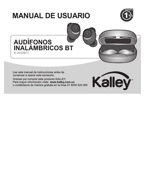 Manual De Usuario K Audbti Pdf Pdf Bluetooth Diodo Emisor De Luz