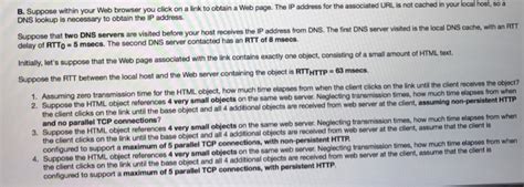 Solved Suppose Within Your Web Browser You Click On A Link