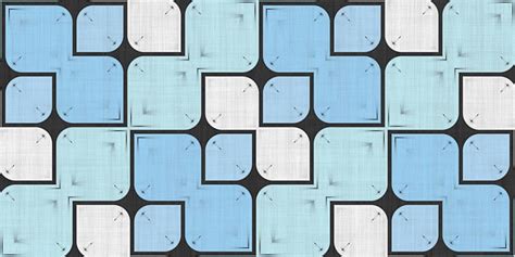 Continuous Pattern Of Abstract Geometric Shapes In Black Vector