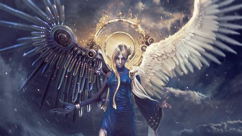 1920x1080 Girl Demon Wings Sky Angel Coolwallpapersme