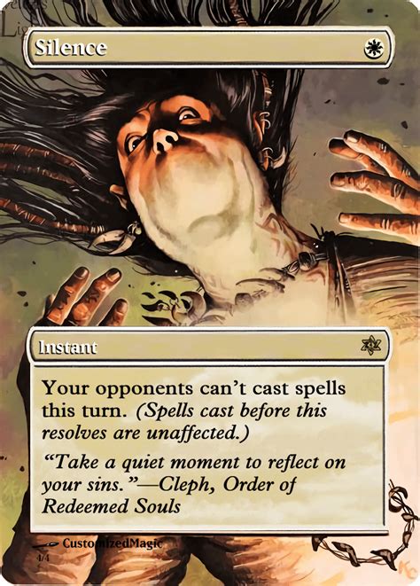 Silence Customizedmtg Magic The Gathering Proxy Cards