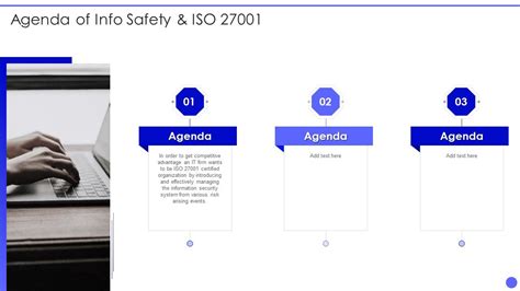 Agenda Of Info Safety And Iso 27001 Ppt Powerpoint Presentation File