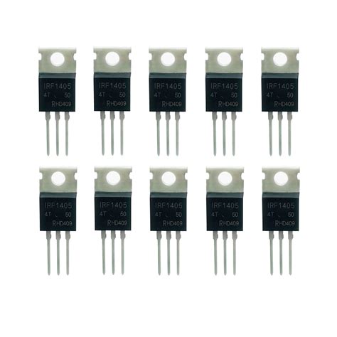 10Pcs IRF1405 Power MOSFET N-Channel IRF1405PBF IRF 1405 55V 169A TO ...