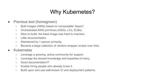 Kubernetes Lessons Learned Ppt