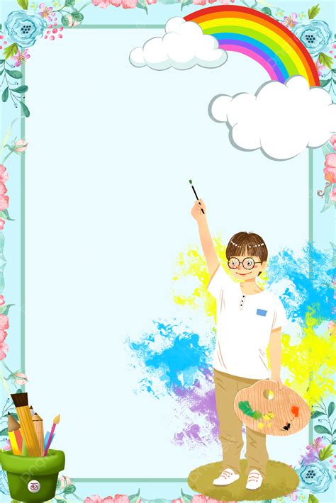 회화 페인트 그리기 여름 수업 여름 그리는 배경 일러스트 및 사진 무료 다운로드 Pngtree