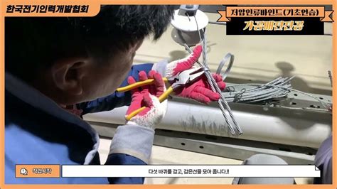 가공배전 저압인류바인드 1편 교육연계 무료교육 한국전력공사 배전전기원 배전담당 배전교육 가공배전 전기외선